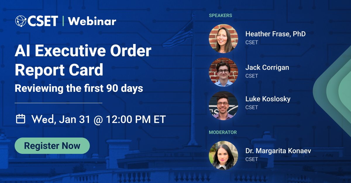 AI Executive Order Report Card | Center for Security and Emerging ...