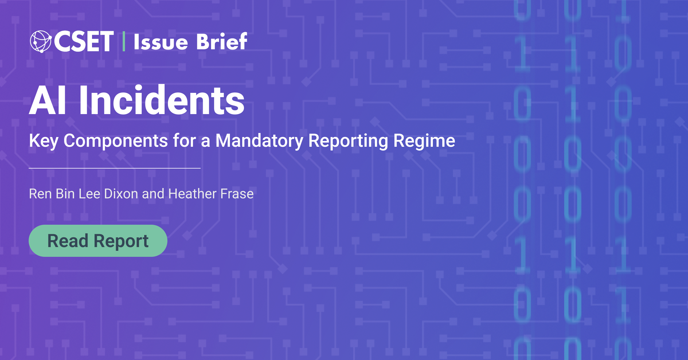 AI Incidents: Key Components for a Mandatory Reporting Regime | Center ...