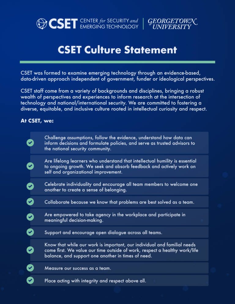 Careers - Center for Security and Emerging Technology