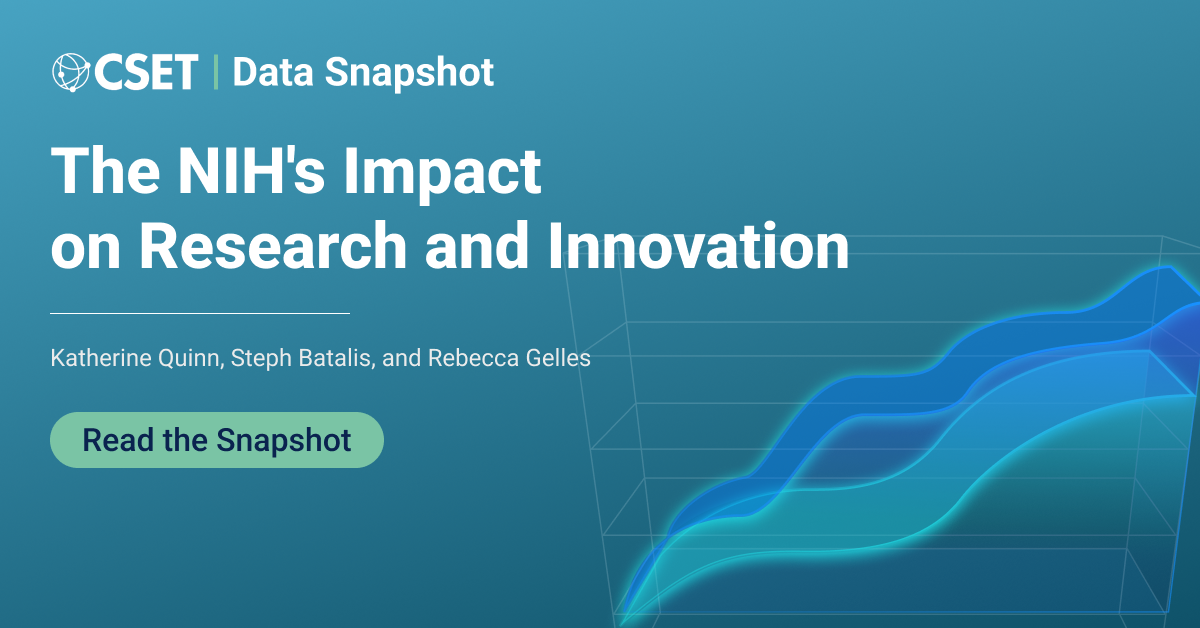 The NIH's Impact on Research and Innovation | Center for Security and Emerging Technology