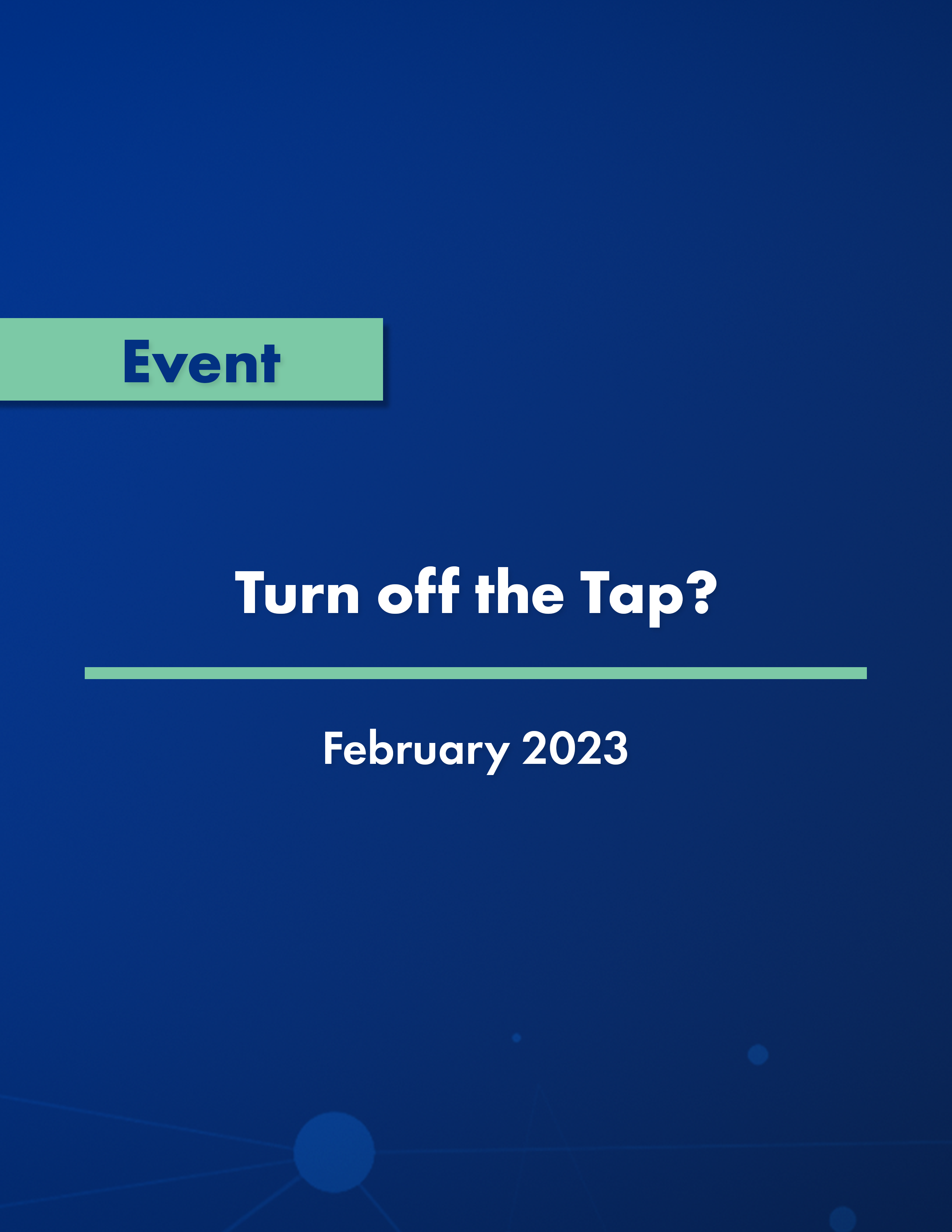 Turn off the Tap? | Center for Security and Emerging Technology