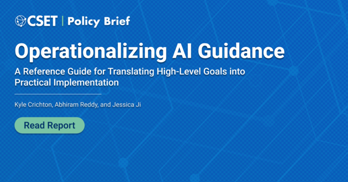 Operationalizing AI Guidance: A Reference Guide for Translating High ...