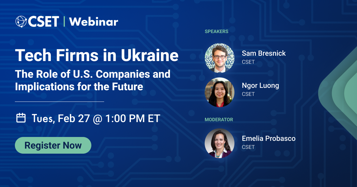 Tech Firms in Ukraine | Center for Security and Emerging Technology