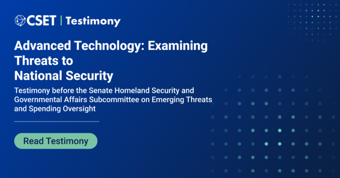 Advanced Technology: Examining Threats to National Security | Center ...