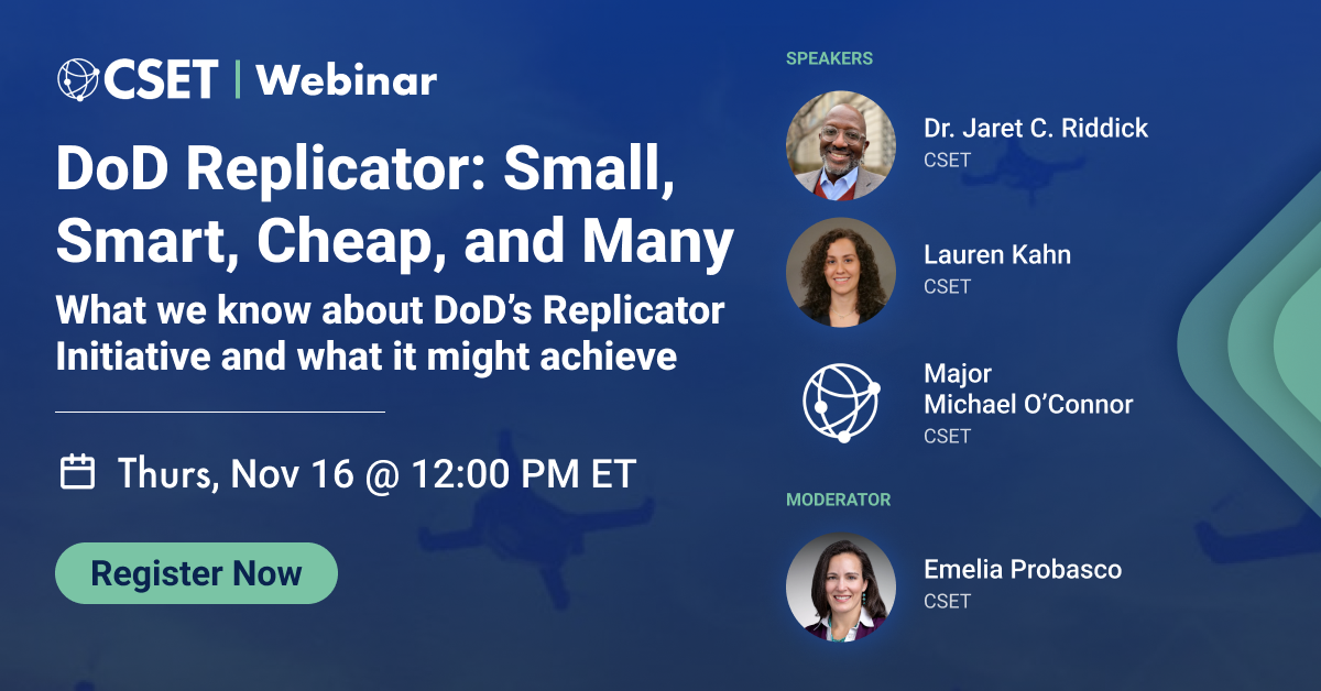 DoD Replicator: Small, Smart, Cheap, and Many | Center for Security and ...